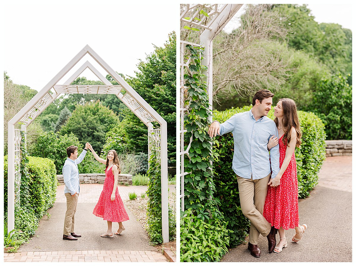 Athens Botanical Gardens Engagement Photos - christyhydephotography.com